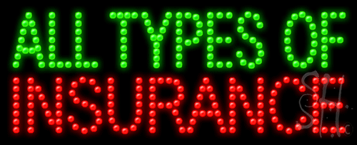 All Types Of Insurance Animated Led Sign - Insurance LED Signs ...