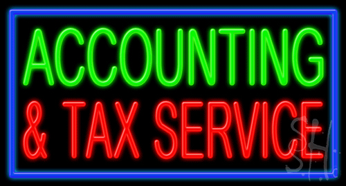 Accounting And Services LED Neon Sign - Accounting Neon Signs ...