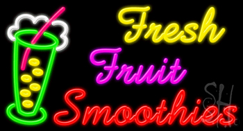 Fresh Fruit Smoothies LED Neon Sign - Fruit Smoothies Neon Signs ...