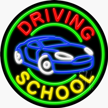 Driving School Neon Sign | Driving School Neon Signs - Every Thing Neon
