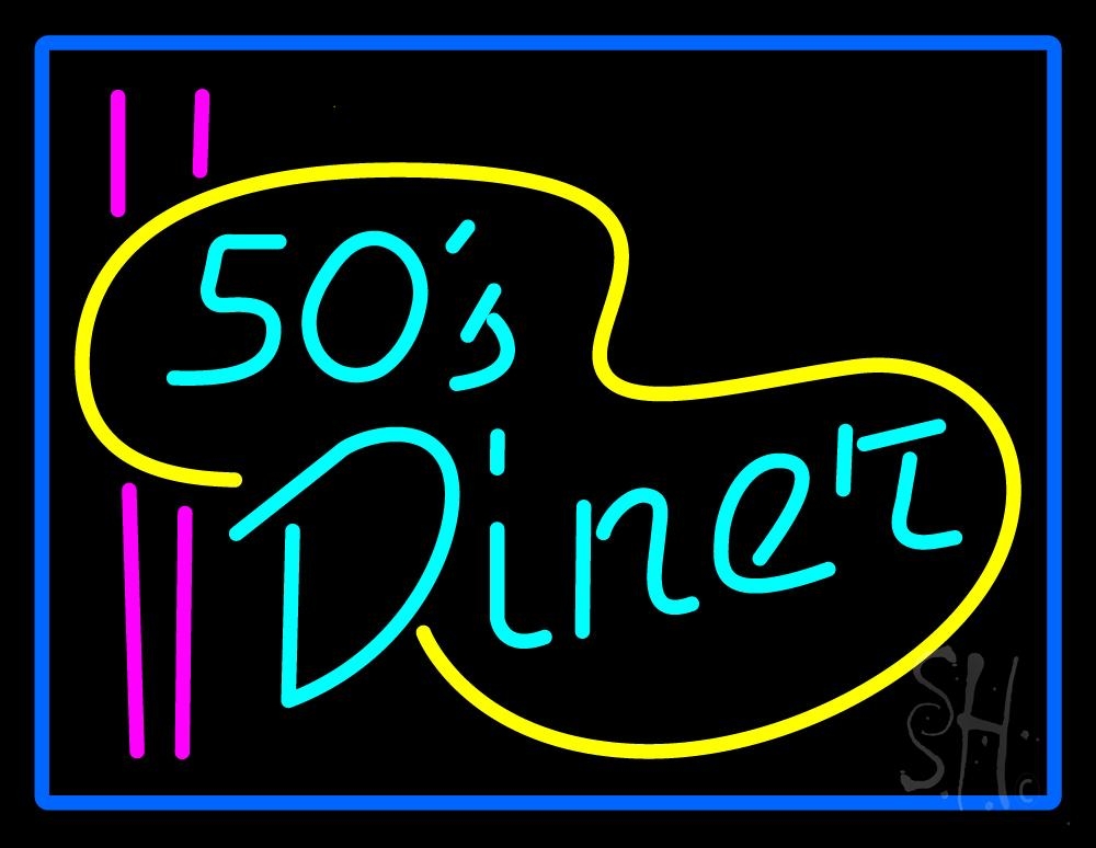 50s Diner Sign Template