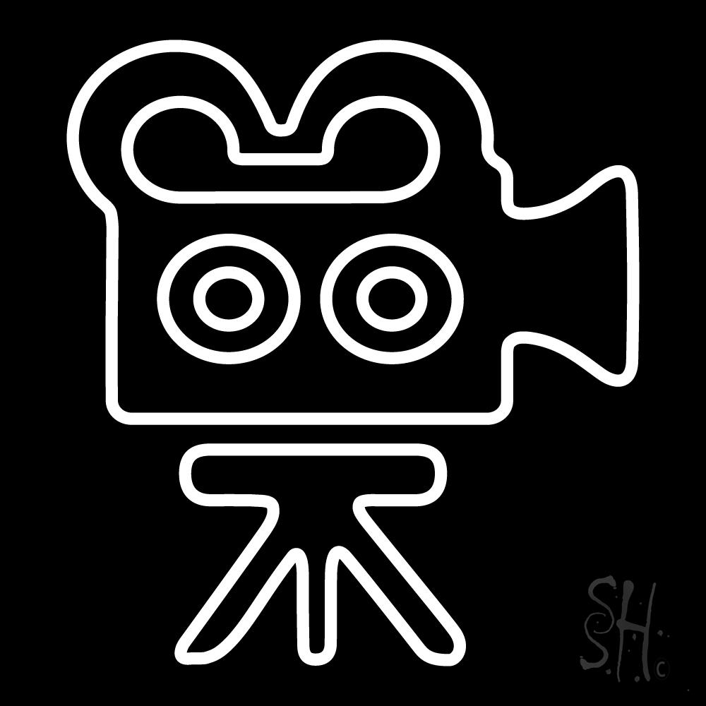 Vintage Cinema Camera LED Neon Sign - Camera Neon Signs - Everything Neon