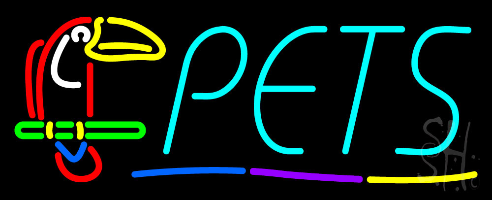 Pets with Logo Neon Sign | Pets Neon Signs - Every Thing Neon