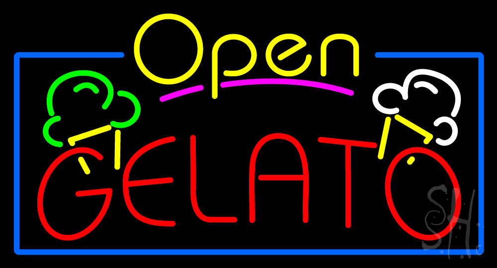 Gelato LED Neon Sign - Business Neon Signs - Everything Neon