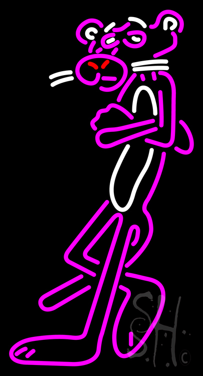 Pink Panther Neon Sign | Cartoon Character Neon Signs - Every Thing Neon