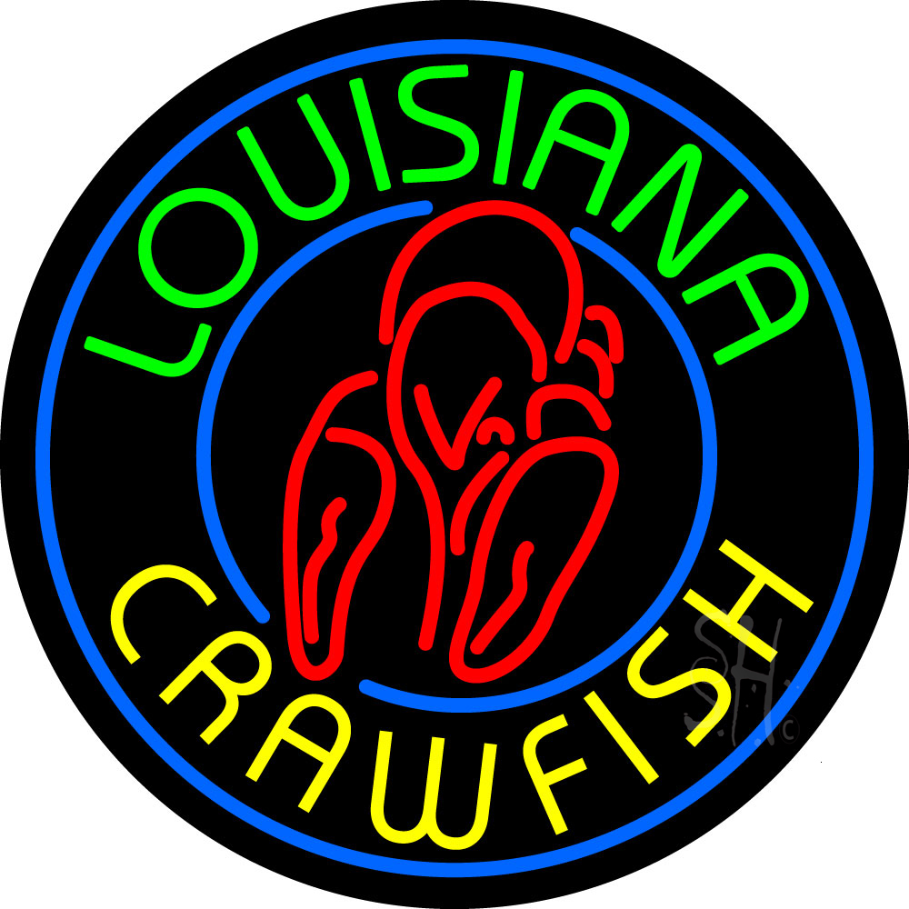 Louisiana Crawfish LED Neon Sign - Seafood Neon Signs - Everything Neon