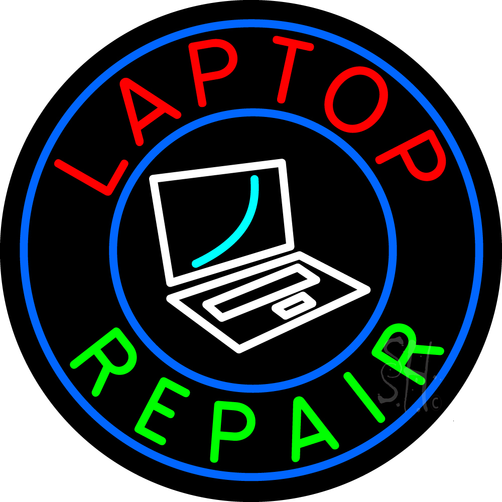 Laptop Repair LED Neon Sign - Computer Repair Neon Signs - Everything Neon