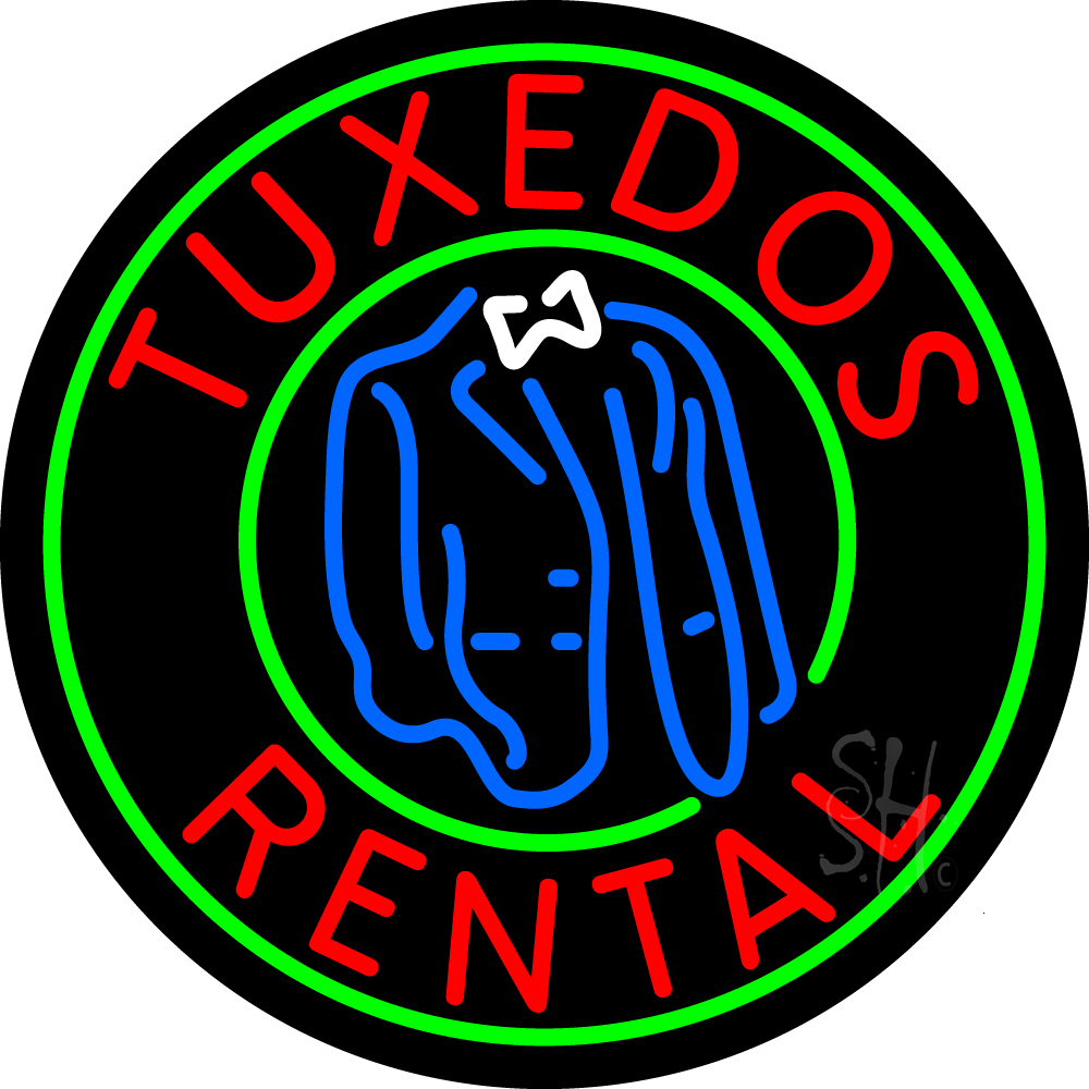 Tuxedos Rental LED Neon Sign - Tuxedo Rental Neon Signs - Everything Neon